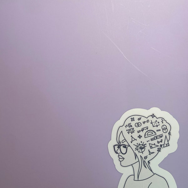 Women in Science Math Student Learning Sticker/decal Made by ...