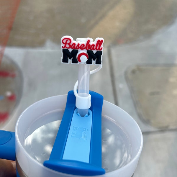 Baseball Mom Straw Topper - Cover for Straws - 8mm or 10mm Opening - Etsy