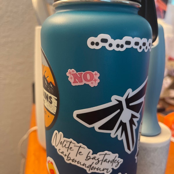 Small Pink No Mini Stickers Waterproof Waterbottle Stickers Tiny ...