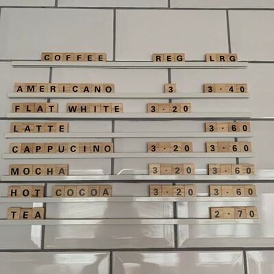 Scrabble Display Letter Board Menu Board for Home Scrabble Magnets ...