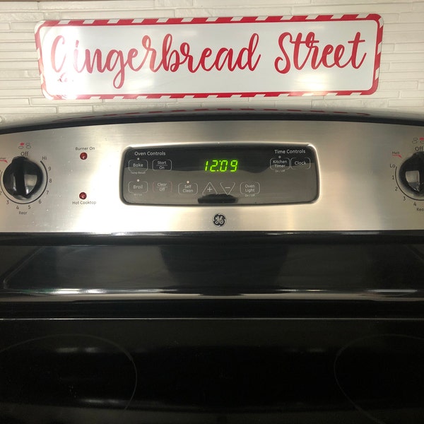 Gingerbread Sign Front Yard Sign Gingerbread Street Sign Front Door ...