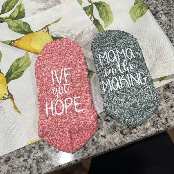 IVF Socks, IVF Gifts, Transfer Day, - Etsy