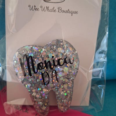 Pink Glitter Vinyl Flamingo Float Badge Holder, Pink Flamingo Float ...
