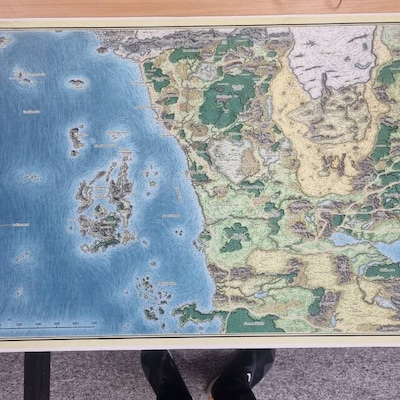 Harry Potter Map Canvas Print the Wizarding World / London / Hogsmeade ...