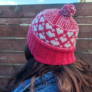 Bobble Hat Knitting Pattern Hat Pattern Norwegian Style Hat Pattern ...