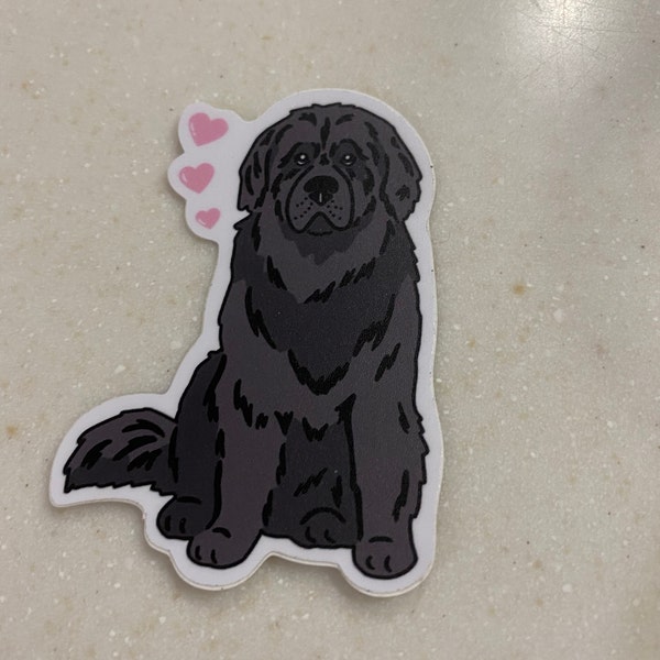 Newfie Vinyl Sticker | Newfoundland Dog Gift - Etsy