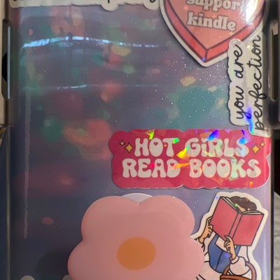 Hot Girls Read Books Sticker Holographic Waterproof Kindle - Etsy