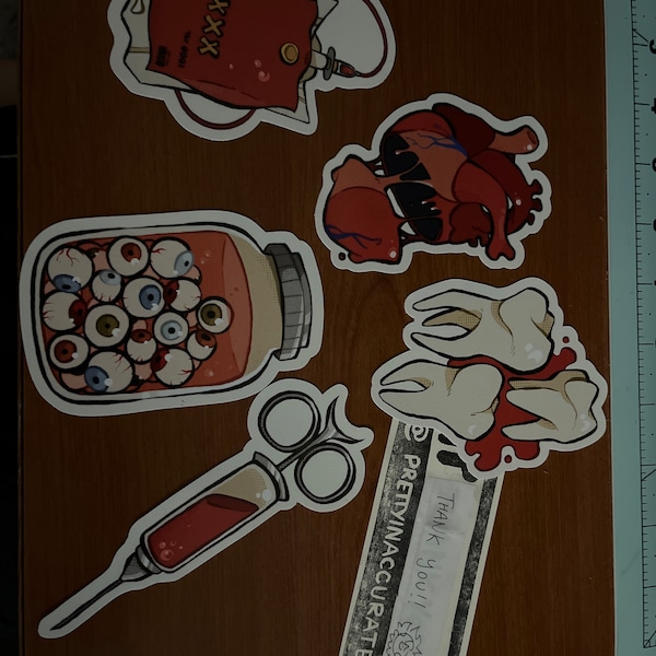 Mad Scientist Sticker Series - Creepy Waterproof Vinyl Stickers - Etsy