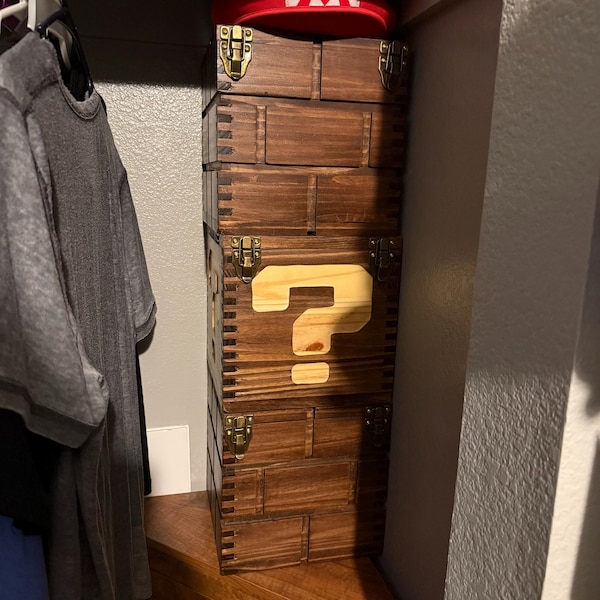 Super Mario Coin Box - Video Game Decor / Retro Gaming Nintendo Art ...