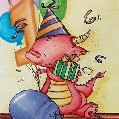 Woodland Floral Border Digital Stamp Card Making Digi - Etsy