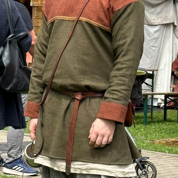 Medieval Russian Linen Shirt rubacha With Selvage for Slavic Reenactors ...