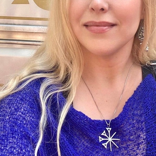 Cuneiform Sumerian Dingir (ancient Symbol) With Bright Shiny Satin ...