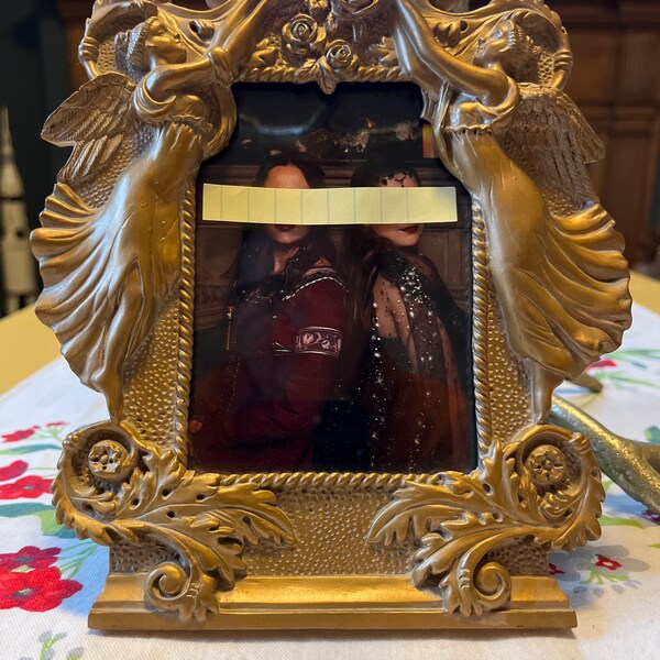 Vintage Primitive Folk Art Hand Painted Rolling Pin W/ Building ...