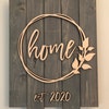 Custom Home Date Sign / Pallet Sign / Rustic Wood Sign / Established ...
