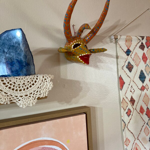 Hand Painted Carnival Mask, Vejigante , Colorful Afro Caribbean Mask ...