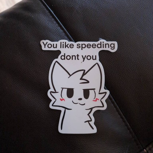 You Like Speeding Don't You Boykisser Sticker Boykisser Merch Funny ...