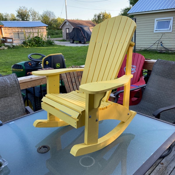 Junior Size Adirondack Rocking Chair Plans - Downloadable PDF Prints ...