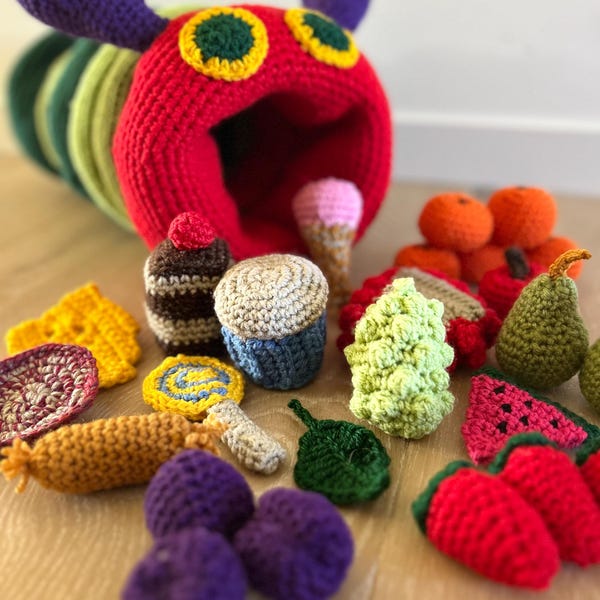 The Hungry Caterpillar, Butterfly & Cocoon Digital Crochet Pattern - Etsy