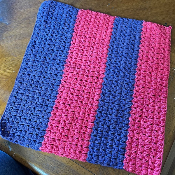 Crochet Pattern, Crochet Meadow Dish Mat PATTERN Only, Crochet Dish Mat ...