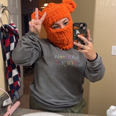 Distressed Balaclava Knitted Balaclava Yeat Balaclava Face Ski Mask Hot ...