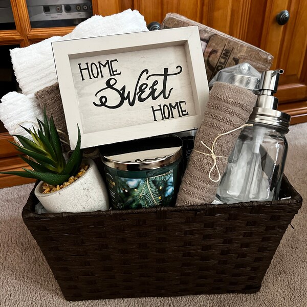 Cleaning Supply House Warming Gift Basket- Survival Kit New Home Owners ...