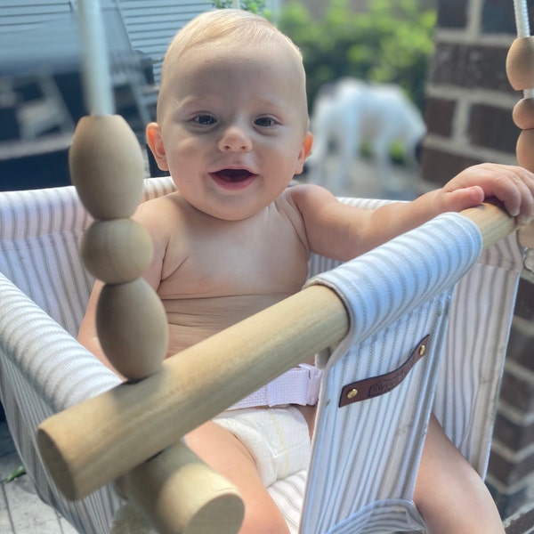 Made in USA, OUTDOOR Gray Baby Swing, High Back Baby Swing, Baby Gift ...