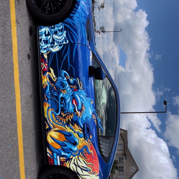 Scream, Car Livery, Cast Vinyl Wrap, Universal Size, Car Wrap, Car ...