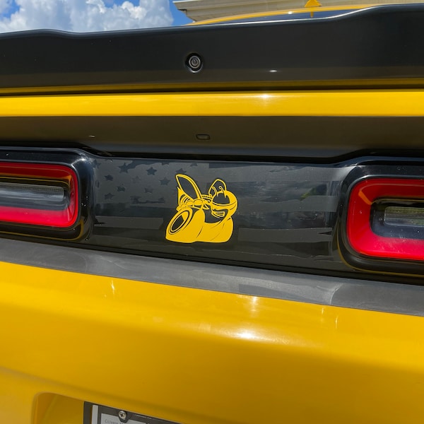 Blank / Debadged Dodge Challenger Tail Light Divider Decal Scat Pack ...