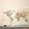 Mellow Blue World Map Poster Accurate Big Wall Map Print - Etsy Canada