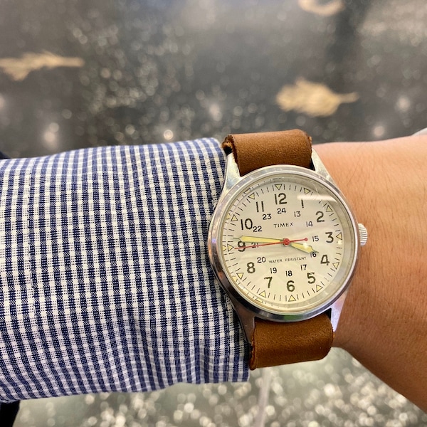 Leather Timex Weekender Watch Strap - Etsy