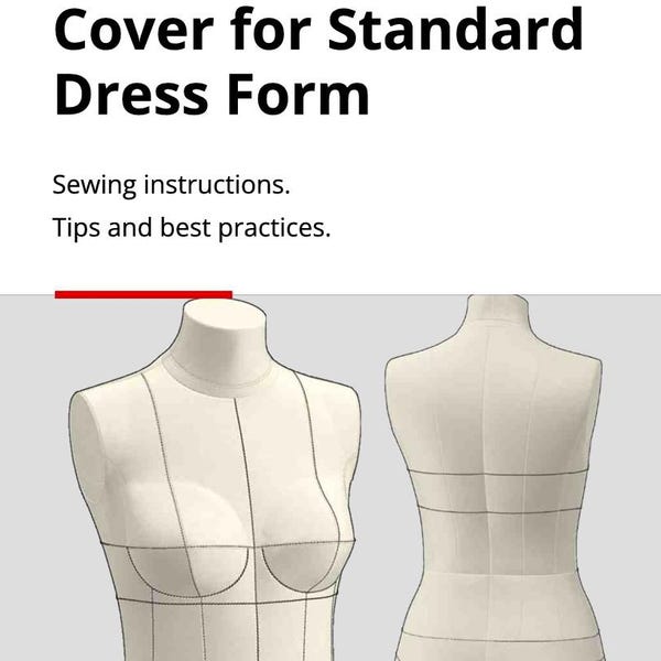 Sewing Pattern for Standard Dress Form Top Size 10 - Etsy