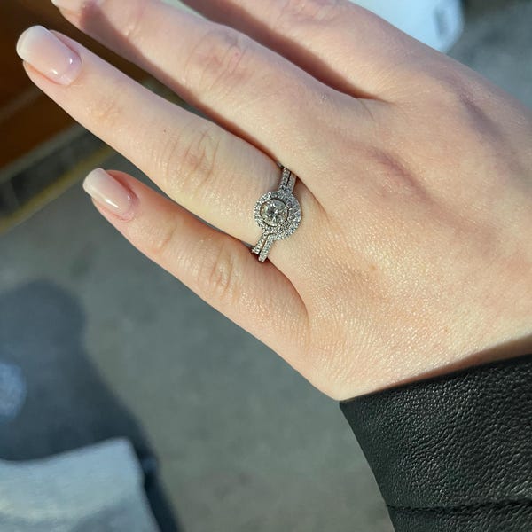 925 Sterling Solid Silver, Infinity Blank Channel Ring Setting, Good ...