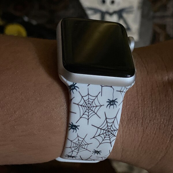Halloween Watch Band for Apple Spiders Web Tpu Silicone 38mm 40mm 41mm ...