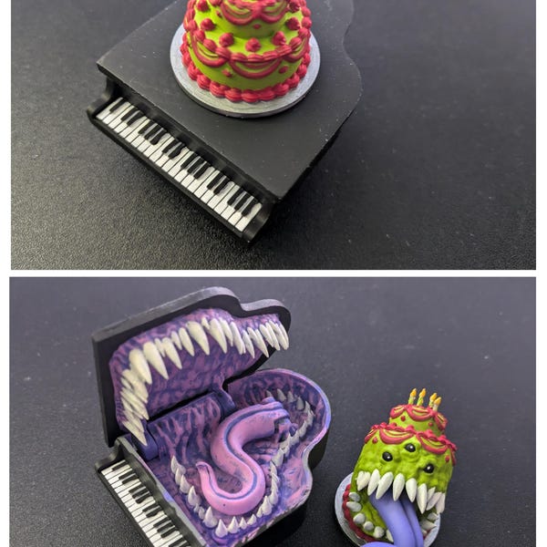 Birthday Cake Mimic Miniature for Dungeons and Dragons Dnd Tabletop ...