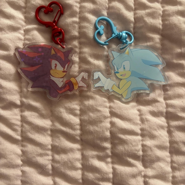 Sonic Keychains Pair - Etsy