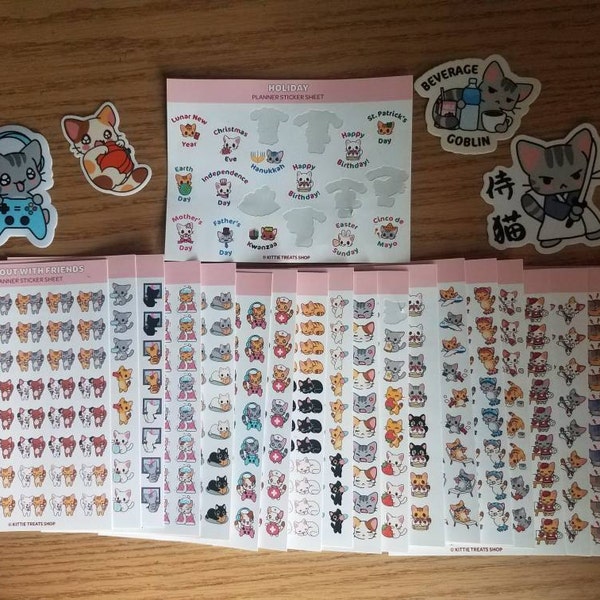 Kawaii Hang Out With Friends Planner Stickers, Hang Out Reminder, Cute ...