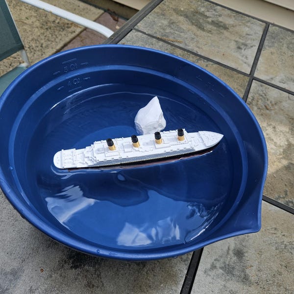 Floating Titanic Toys, Titanic Bath Toy, Titanic Toy for Kids ...
