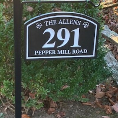 12 X 8 Mailbox House Number Sign, Mailbox Number, Realtor Closing Gift ...