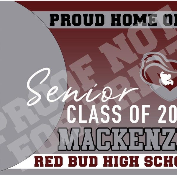 Customizable High School Grad Yard Sign | Class of 2026 High School ...