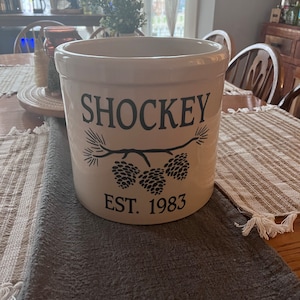 Personalized 2 Gallon Crock Pot 5 Colors Available - Etsy