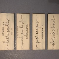 Funny Bathroom Time Limit Sign, Toilet Sign, Unloading Zone, Farmhouse ...