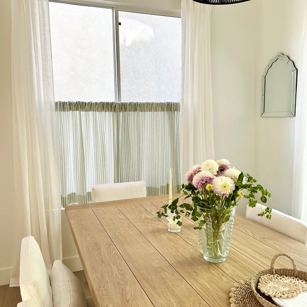 Modern Vintage Dark Red Floral Pattern Washed Linen Cotton Curtain Raw ...