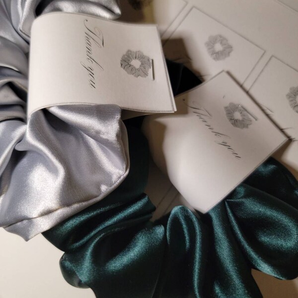 Printable Scrunchie Hang Tags | Customizable Editable | Canva Template ...