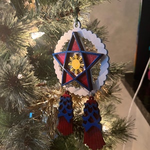 Filipino Parol Wood Ornament Multi-colored 1 2022 - Etsy