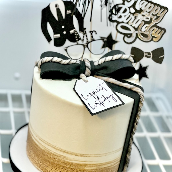 Happiest Birthday Printable Gift Tag, Minimalist Birthday Tag ...