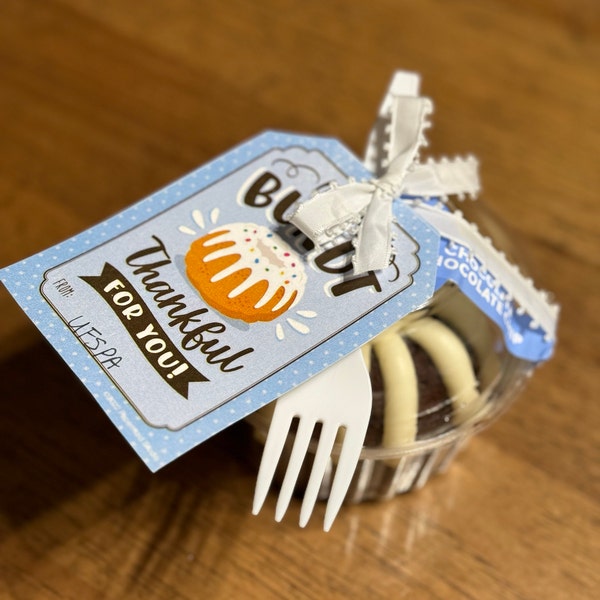 Bundt Cake Tag Thank You Printable - Employee Appreciation Gift - Staff ...