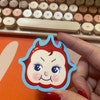 Costumed Kewpie Doll Halloween Sticker | Original Vinyl Sticker ...