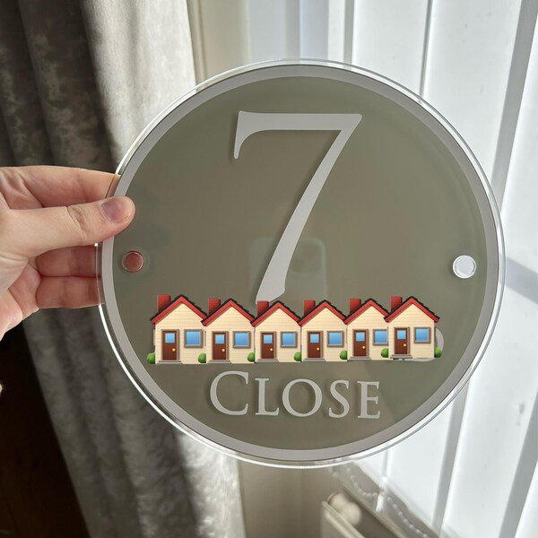 Traditional House Number Signs & Address Plaques in Sage Green - Etsy UK