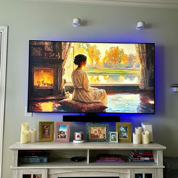 Moses Parting the Red Sea Wall Art, Moses Landscape Impasto Wall Art ...