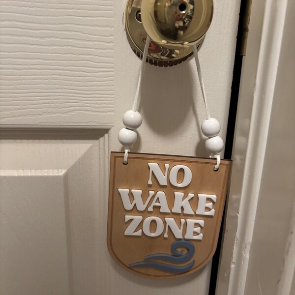Baby Sleeping Sign, No Wake Zone, Nursery Sign, Nursery Decor, Ocean ...